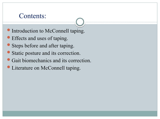 Mcconnell taping technique | PDF