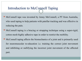 Mcconnell taping technique | PDF