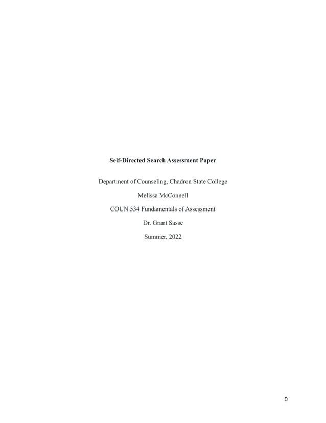 McConnell Self-Directed Search Assessment Paper.pdf