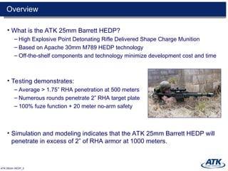mccormick What is the ATK 25mm Barrett HEDP? High Explosive Point ...