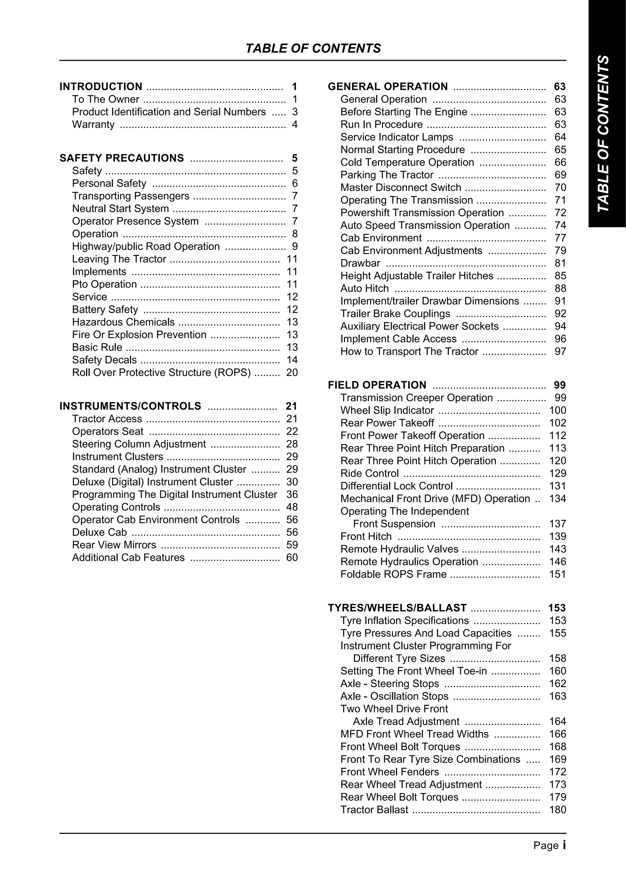 Mc cormick mc95 tractor operator manual | PDF
