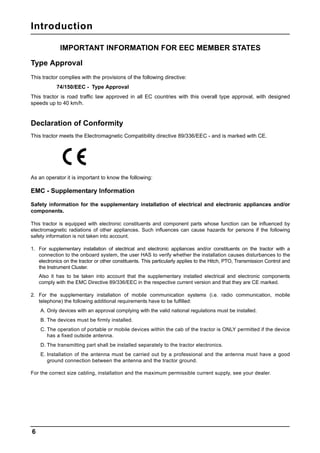 Mc cormick mtx135 tractor operator manual | PDF