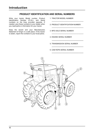 Mc cormick mtx135 tractor operator manual | PDF