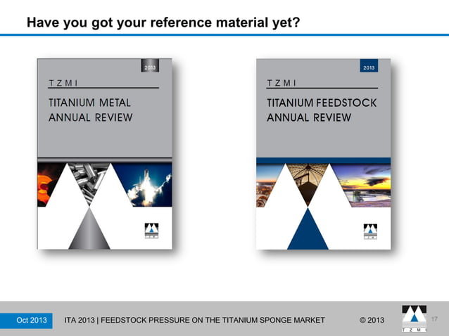 TZMI Presentation at International Titanium Association, Caesars Palace Las Vegas | PPT