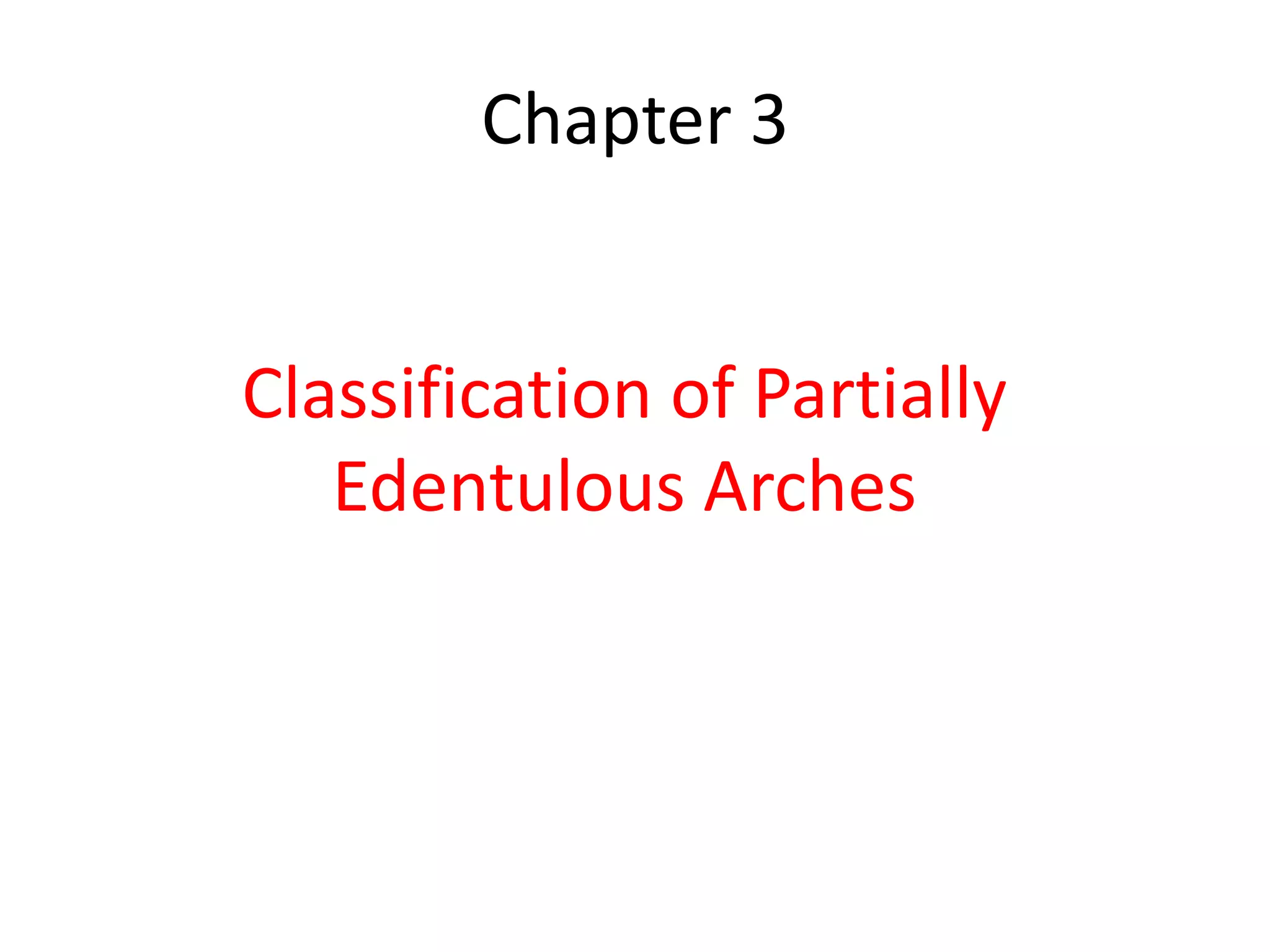 Mc Cracken chapter 3: Classification of Partially Edentulous Arches | PPTX