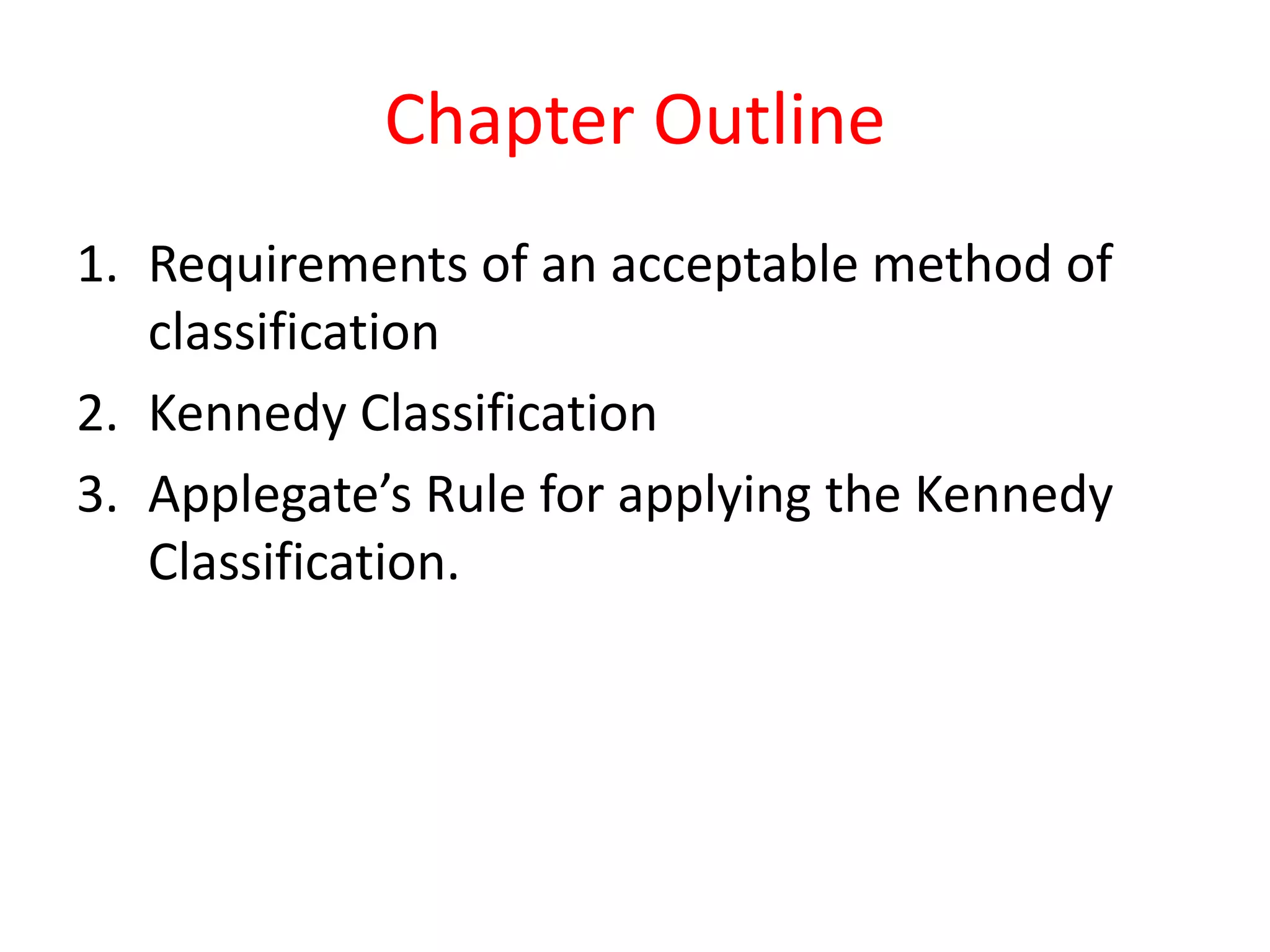 Mc Cracken chapter 3: Classification of Partially Edentulous Arches | PPTX