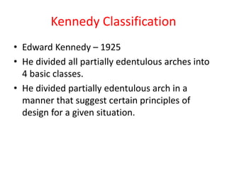 Mc Cracken chapter 3: Classification of Partially Edentulous Arches | PPTX