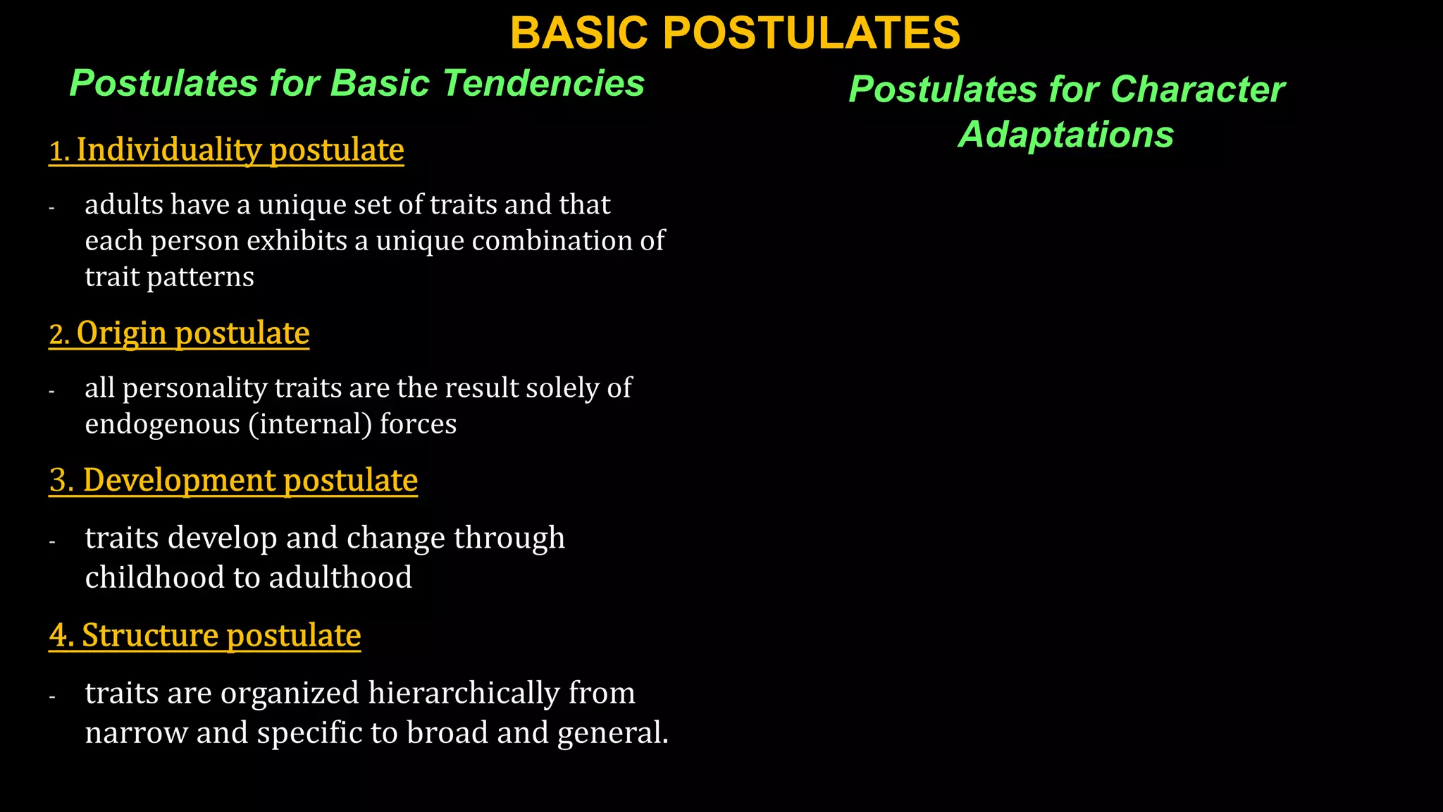 Mc crae and costa five factor theory | PPTX