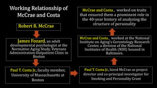 Mc crae and costa five factor theory | PPTX