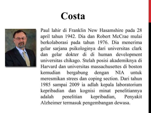 McCrae & Costa | PPTX