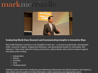 McCrindle Research Pty Ltd | PPT