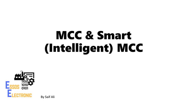 MCC & Smart (intelligent) MCC وحدات | PPTX