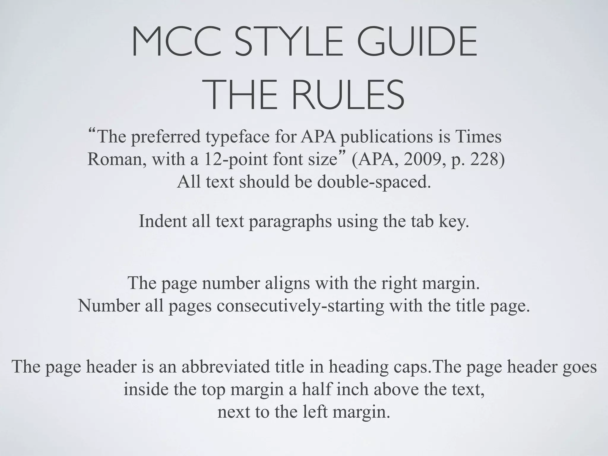 MCC style guide | PDF
