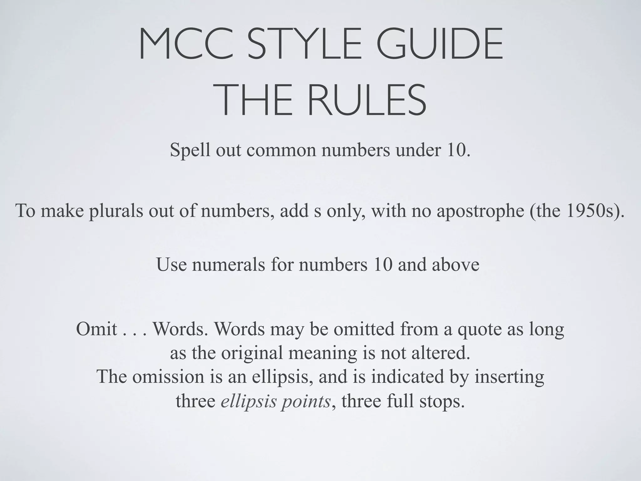 MCC style guide | PDF