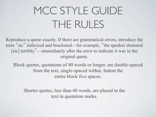 MCC style guide | PPT