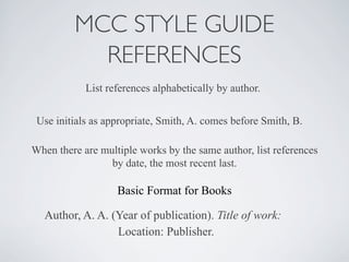 MCC style guide | PPT
