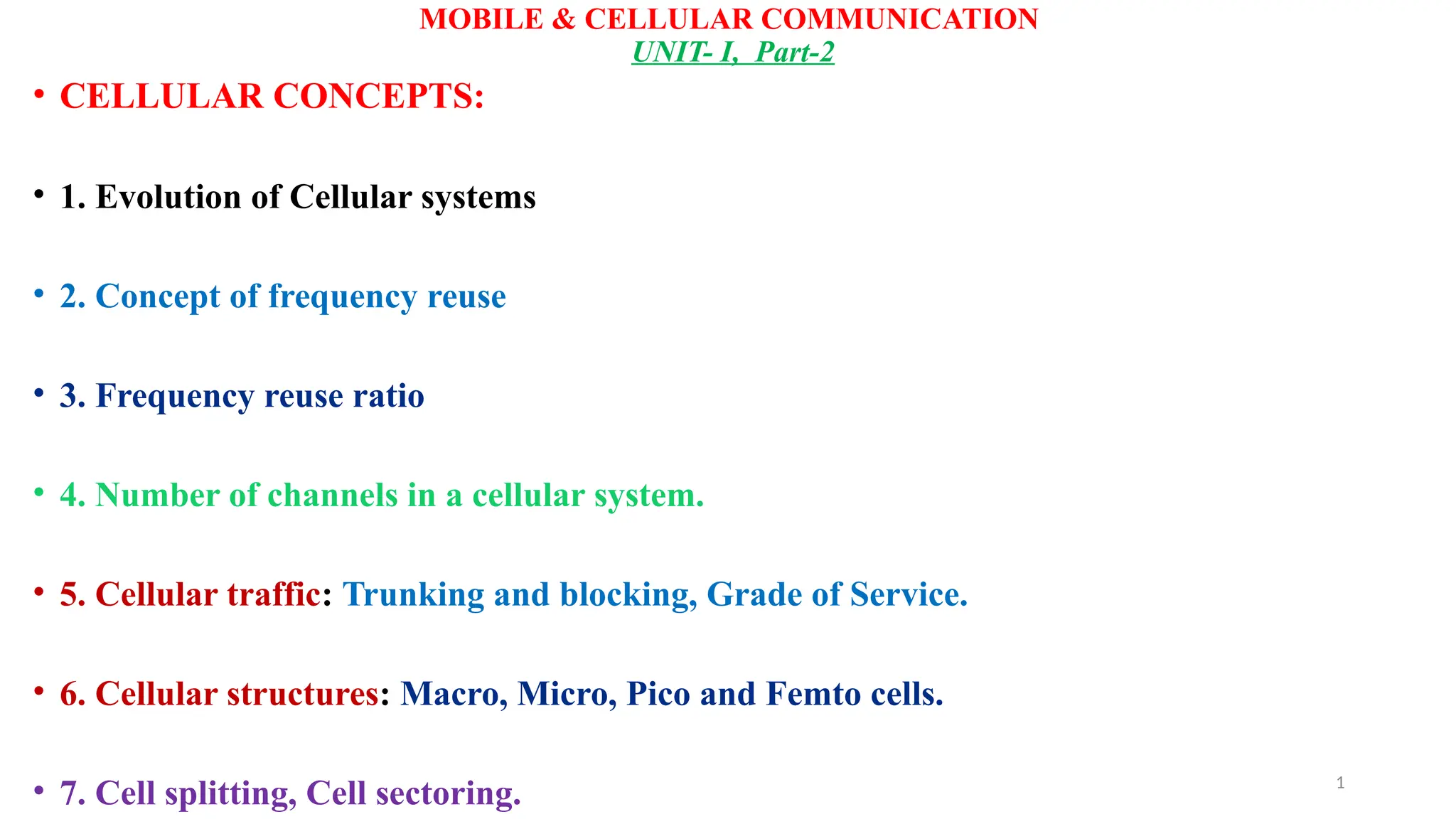 Mobile and cellular UNIT-I Part-2, NRIIT.pptx