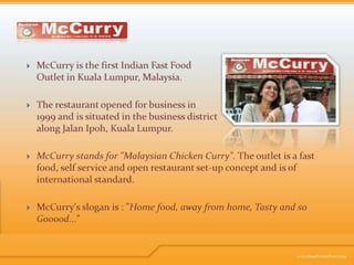 Mc Curry Vs Mc Donalds | PPTX