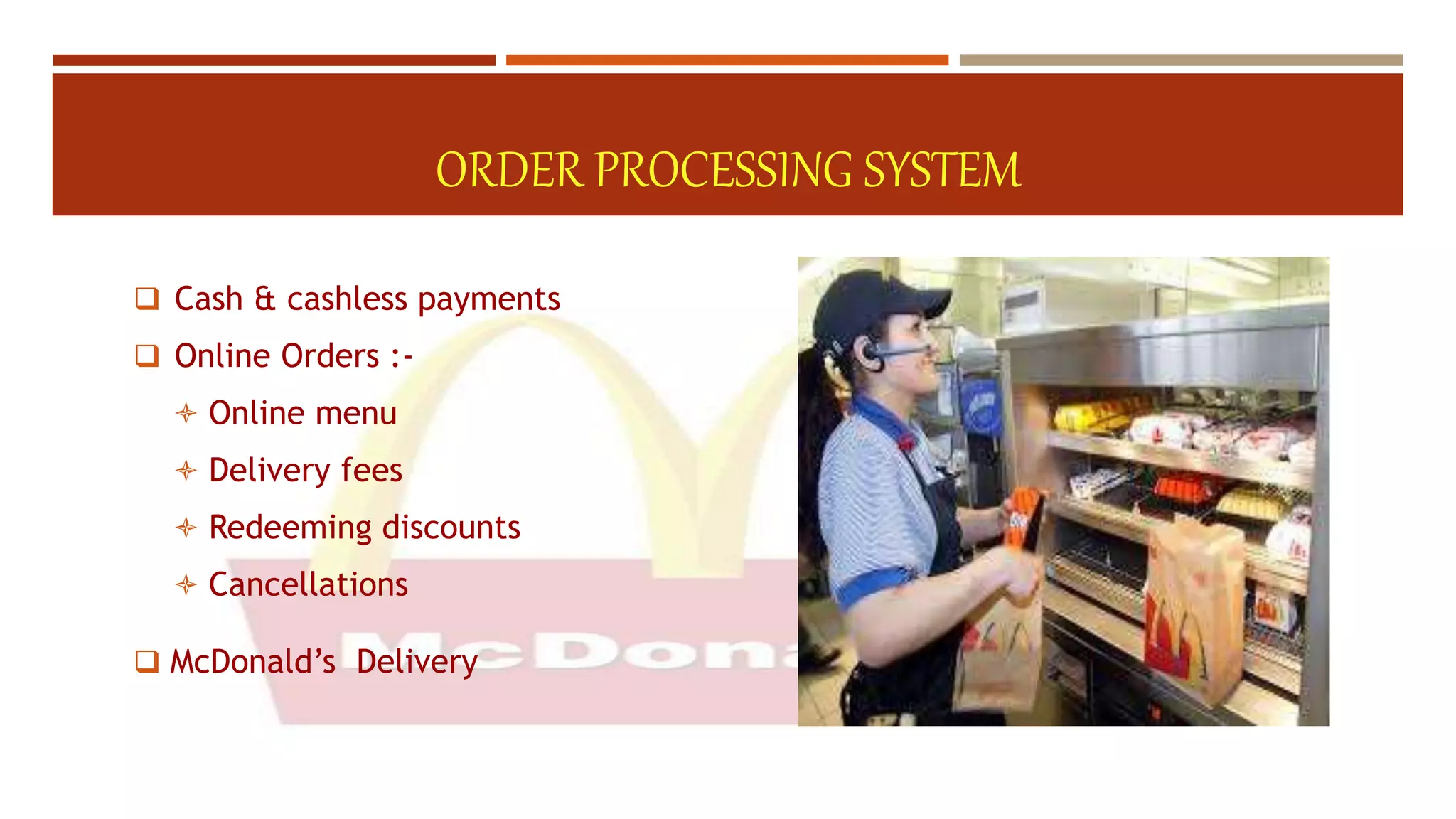 Mc Donalds : Logistics & supply chain management (SCM) | PPTX