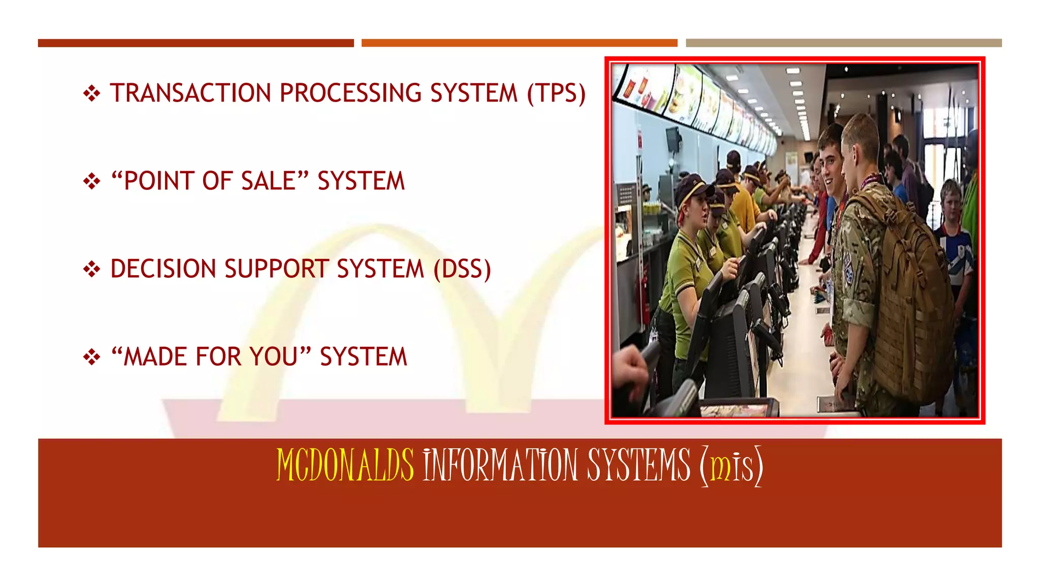 Mc Donalds : Logistics & supply chain management (SCM) | PPTX