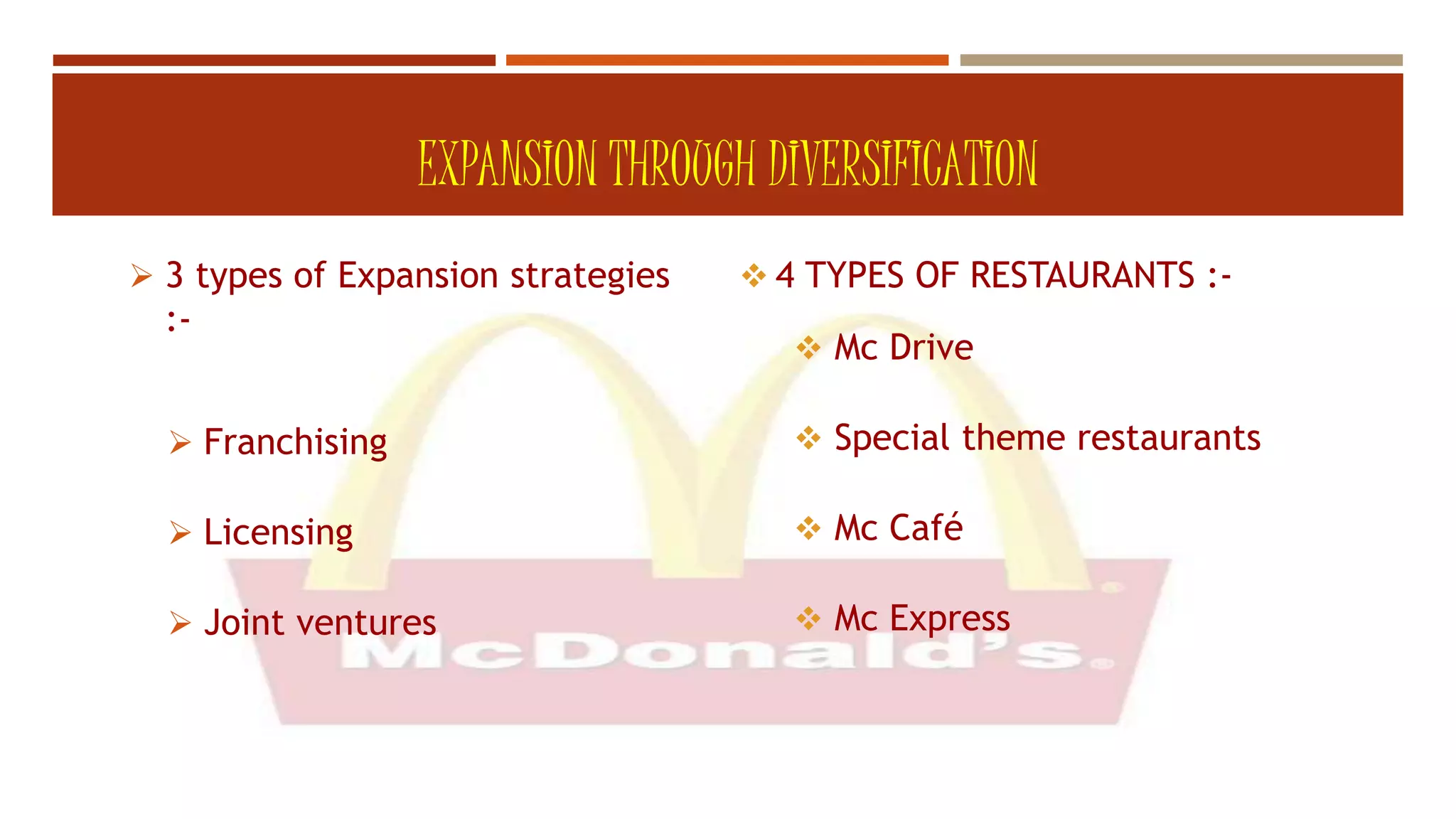 Mc Donalds : Logistics & supply chain management (SCM) | PPTX