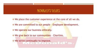 Mc Donalds : Logistics & supply chain management (SCM) | PPTX