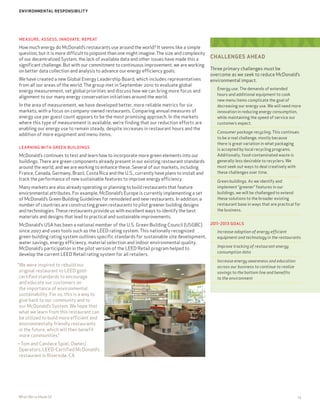 McDonald's 2010 Corporate Social Responsibility Report | PDF