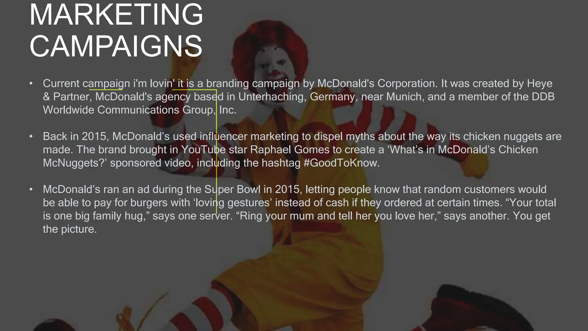 mcd power point on marketing campaignggs | PPTX