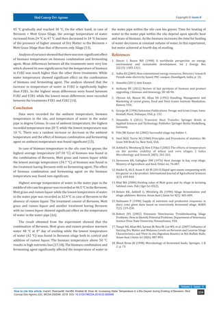 Increasing Water Temperature in a Bio-Geyser during Ensiling of Berseem ...
