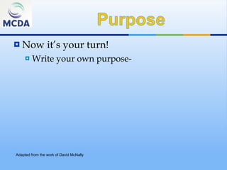 Mcda Career Philosophy Final | PPT