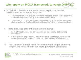 MCDA for orphan_medicines_mg_dec2014 | PDF