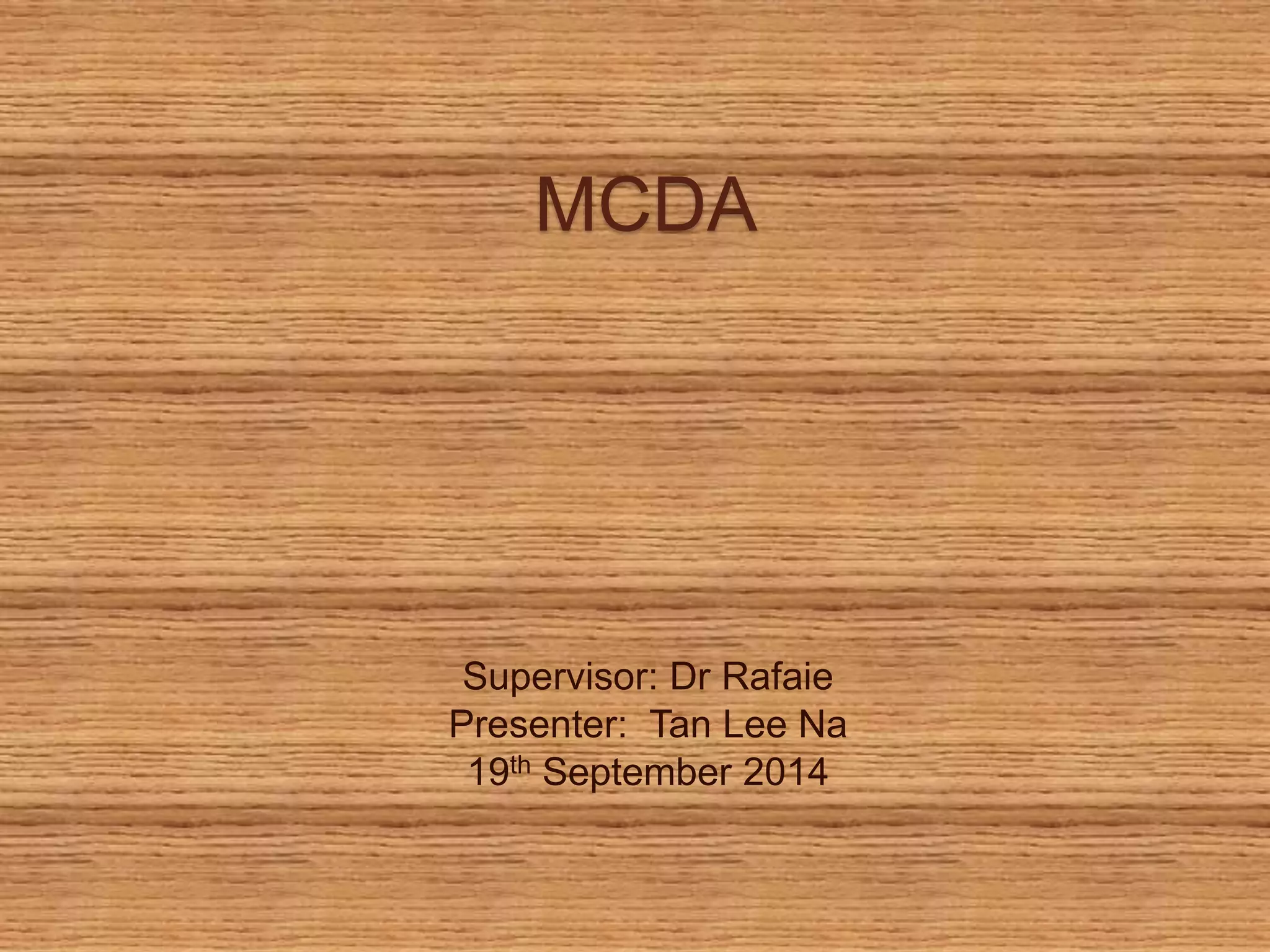 MCDA Twin Pregnancy | PPTX