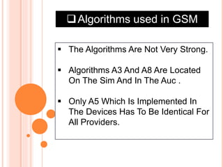 Security Issues Implement GSM.pptx | Computer Networking | Computing