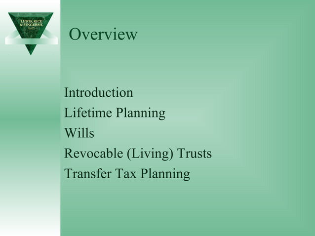 Basic Estate Planning | PPT