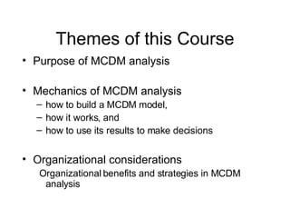 MCDM Introduction 08-01 | PPT