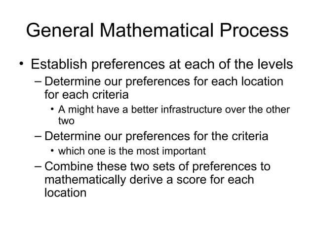 Multicriteria Decision Making techniques | PPT
