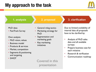 McDonalds marketing strategy / case study - Czech Republic | PDF ...