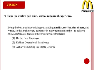 Mc donald | PPTX | Food Industry | Industries