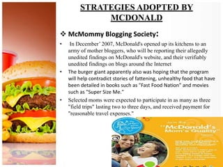 Mc donald | PPTX | Food Industry | Industries