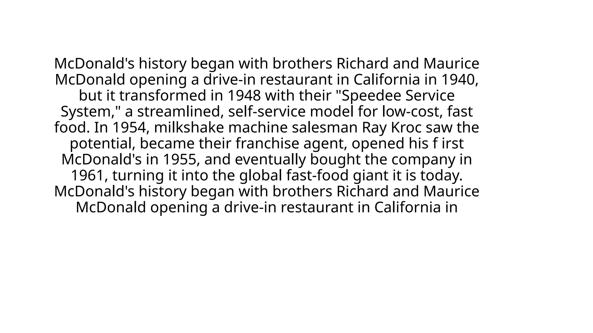 Brief explanation of Mcdonald history .pptx