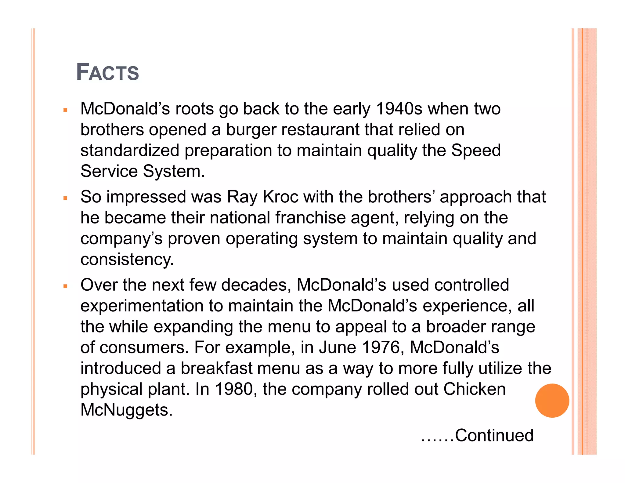Mcdonald case-study & analysis | PDF