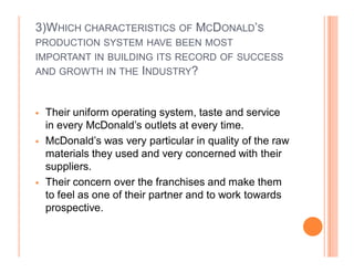 Mcdonald case-study & analysis | PDF