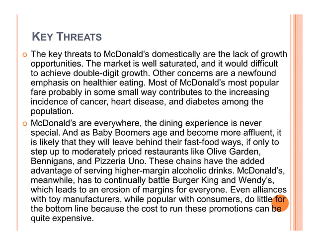 Mcdonald case-study & analysis | PDF