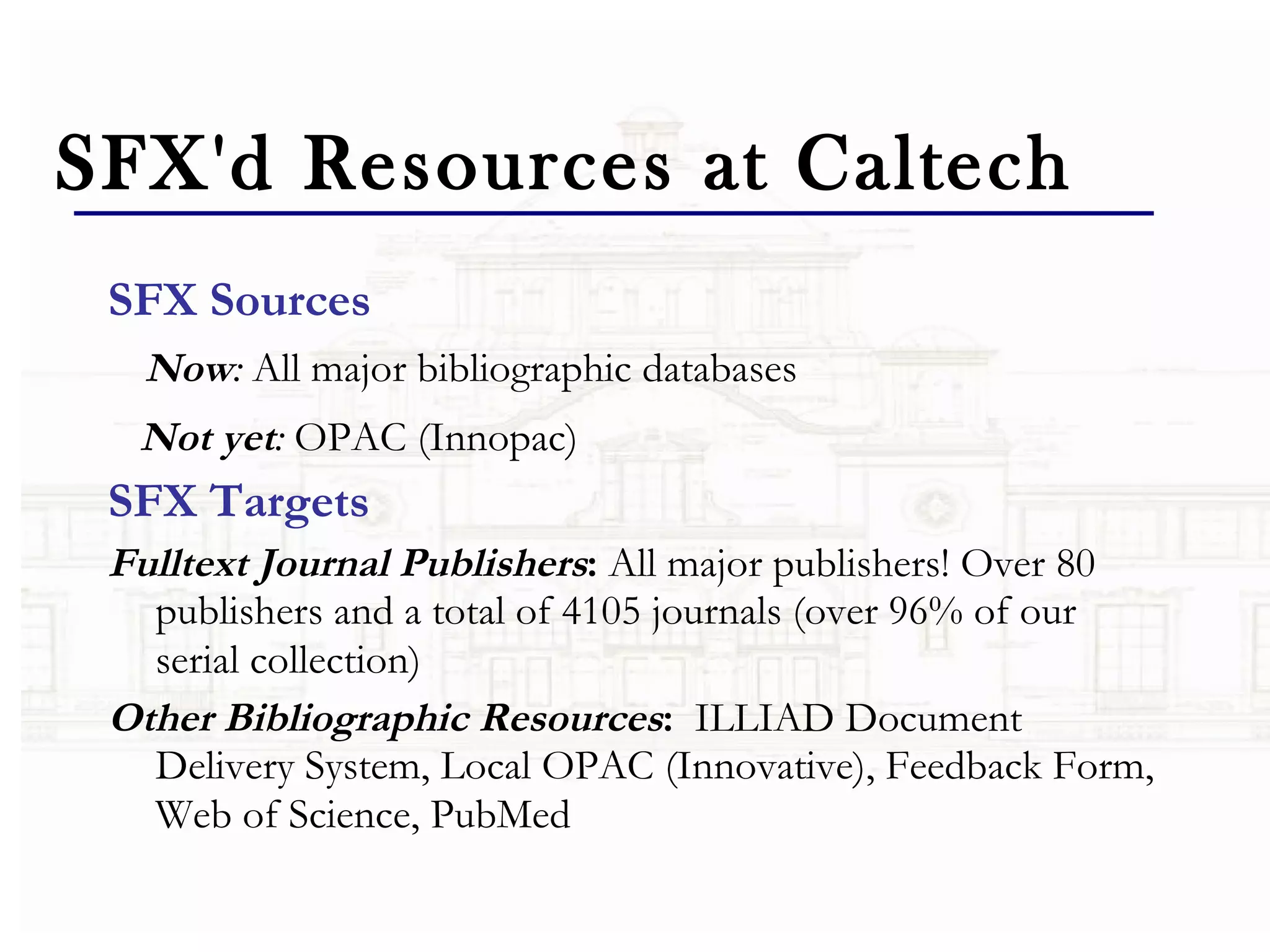 OpenURL Linking: the Academic Library Experience | PPT | Free Download