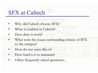 OpenURL Linking: the Academic Library Experience | PPT