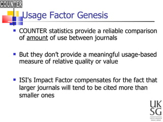Usage Factor: Final Report & Next Steps | PPT | Desktop Publishing ...