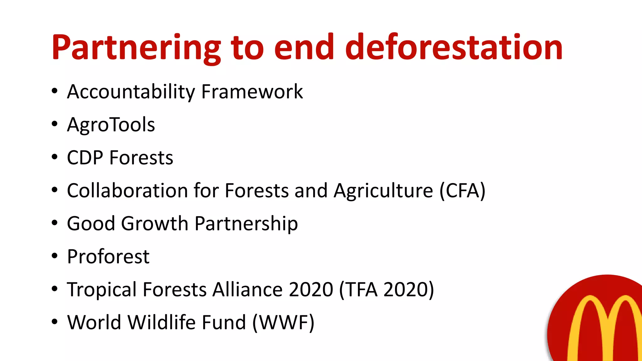 CSR Project McDonalds | PPTX | Agriculture | Industries