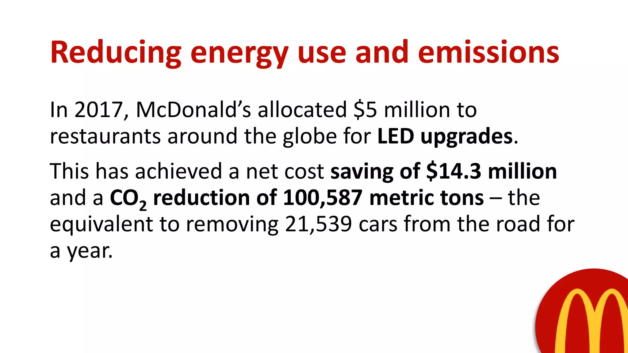 CSR Project McDonalds | PPTX | Agriculture | Industries