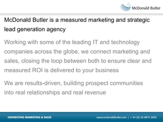 Mc Donald Butler Overview | PPT | Business Administration | Business