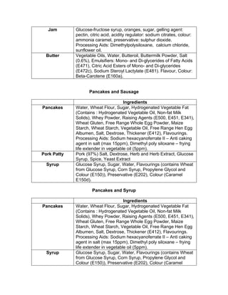 Mc donald ingredienti | PDF